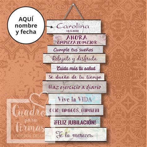 Tablas De Madera Personalizadas Con Mensajes Para Jubilaciones