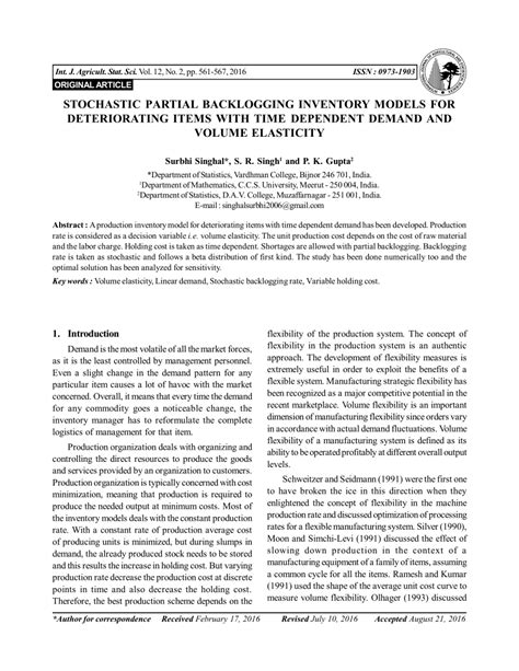 pdf stochastic partial backlogging inventory models for deteriorating items with time