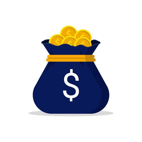 Icono De Bolsa De Dinero Aislado Con Ilustraci N De Vector De Fondo