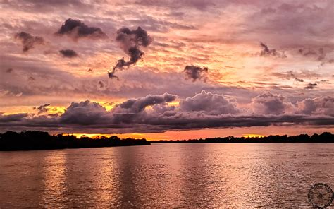 The African Queen Sunset Cruise Zambezi River Rusty Travel Trunk