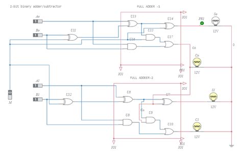 full adder and subtractor circuit diagram circuit diagram