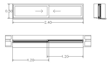 Bloque AutoCAD De Ventana Corredera CAD Dwg