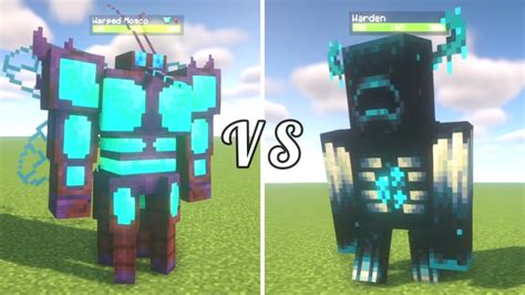 Warped Mosco Vs Warden Minecraft Mob Battle YouTube