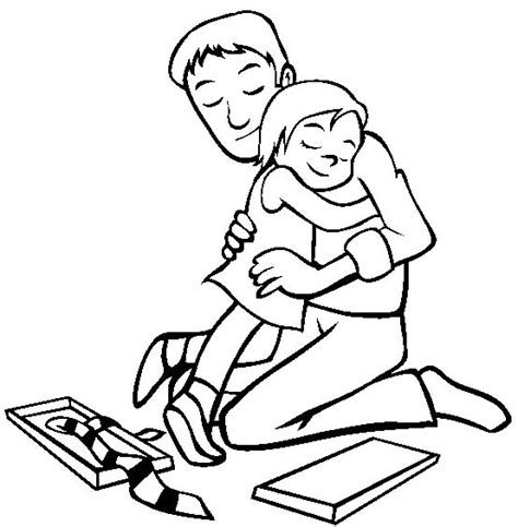 Pai E Filha Para Colorir Imprimir E Desenhar Colorir Me