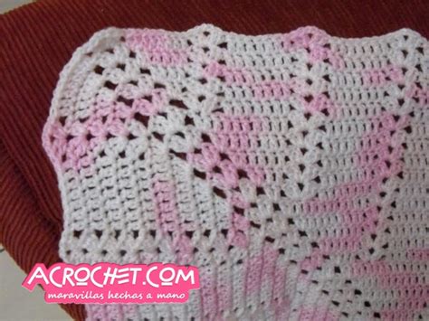 Manta Conchitas Y Enteros Tejida A Crochet Blog Acrochet