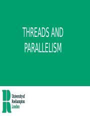 Week A Pptx Threads And Parallelism Introduction Process Is