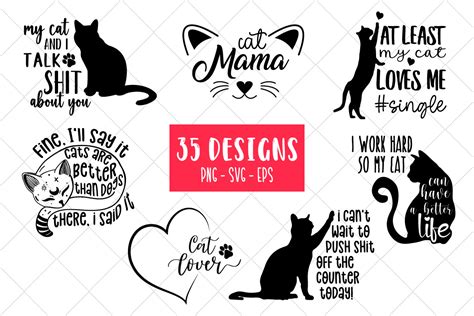 Funny Cat SVG Bundle Graphic By Uchava Creative Fabrica
