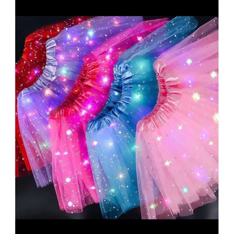 Saia tule Led e sem led carnaval saia tule glitter e Led lançamento