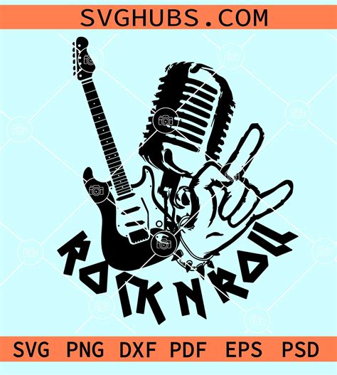 Rock And Roll Music SVG Rock And Roll Hand Sign Svg Rock Music Svg