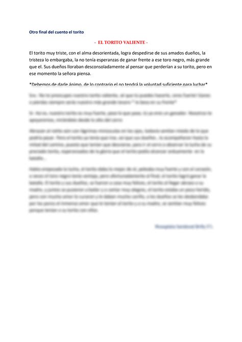 SOLUTION Final Alternativo Torito De La Piel Brillante De Jose Mar A