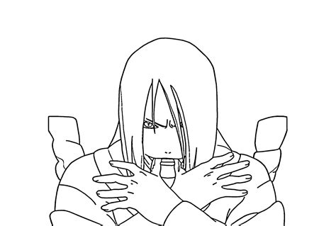 Akatsuki Orochimaru Dibujos Lineart Sasuke Kakashi Sketch Boruto