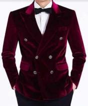 Mens Double Breasted Sale Velvet Tuxedo Dinner Jacket