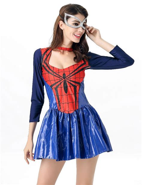 Erwachsene Frau Performance Kleid Weibliche Spiderman Cosplay Kostüme