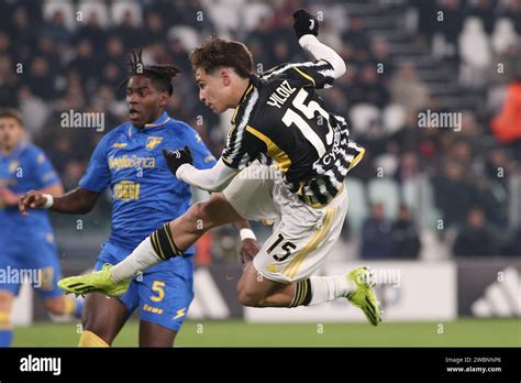 Turin Italy 11th Jan 2024 Kenan Yildiz Juventus FC Scores The