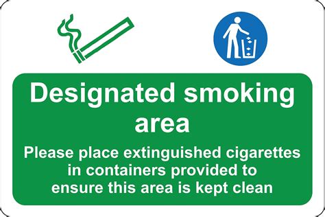 Buy Designated Smoking Area Please Keep This Area Tidy Safety Sign