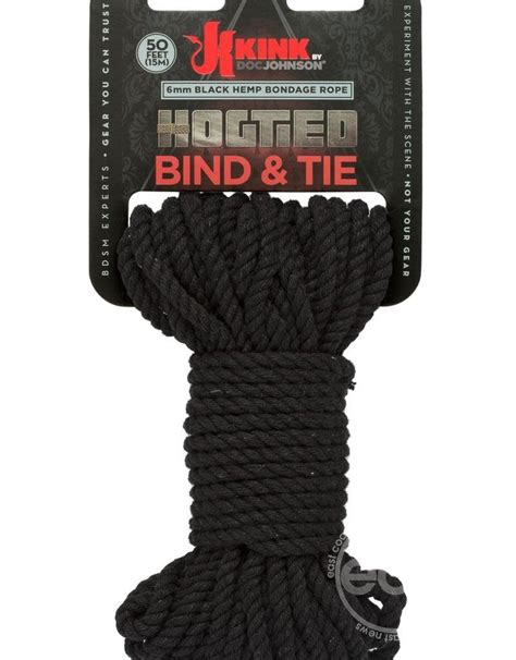 KINK By Doc Johnson Hogtied Bind Tie 6mm Hemp Bondage Rope 50
