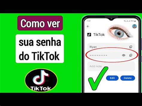 Como ver sua senha do Tiktok se você a esqueceu 2024 Veja sua senha