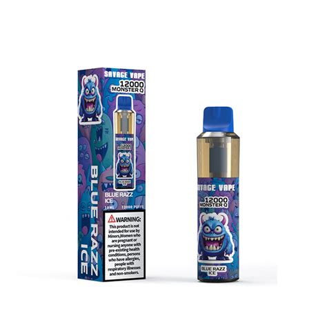 Disposable Vape Puff Jnr Savage Monster Q 12000 Puffs Random Tornado
