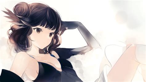 Wallpaper Illustration Anime Manga Cartoon Black Hair Mouth