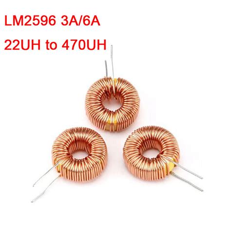 5 10 20Pcs 3A 6A Toroid Inductor Coil LM2596 Magnetic Ring Inductance