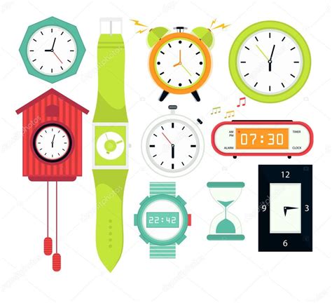 Conjunto De Varios Tipos De Relojes 2024