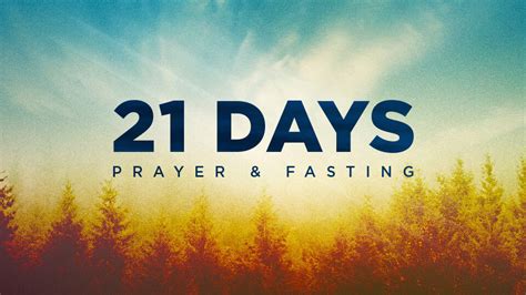 Days Of Prayer Fasting Brave Church