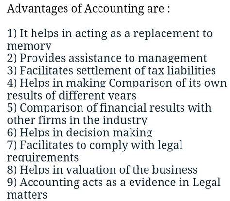 Advantages And Disadvantages Of Accounting Merits And 52 OFF