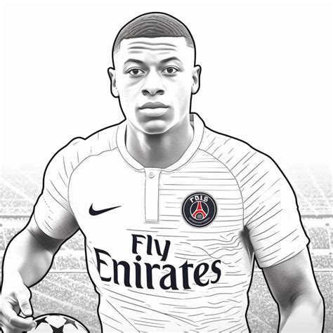 Disegni da colorare di Kylian Mbappé
