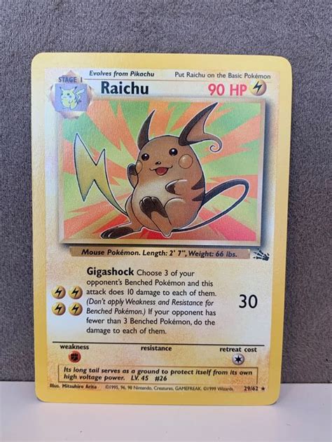 29 62 Raichu Rare ENG Pokemon Fossil Kaufen Auf Ricardo