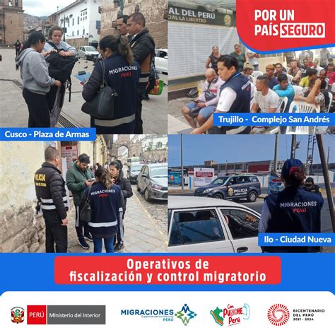Migraciones Perú on Twitter PorUnPaísSeguro Inspectores de
