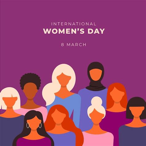 Free Vector Flat International Women S Day Illustration