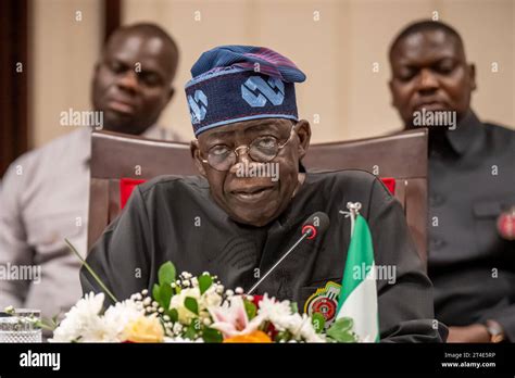 Abuja Nigeria 29th Oct 2023 Bola Tinubu President Of Nigeria