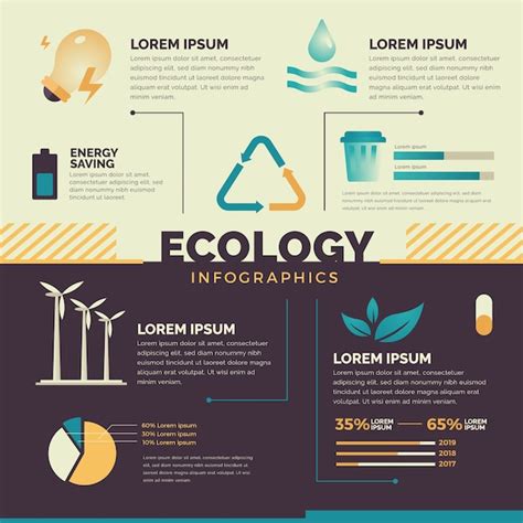 Free Vector Retro Colors Ecology Flat Infographic