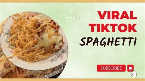 TikTok Viral Spaghetti Recipe YouTube