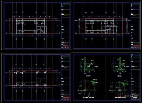 Structural Drawing In Autocad File For House