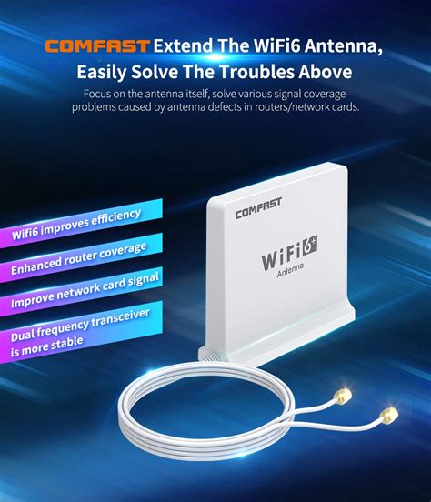 Antenne De Base Wifi 6 Omnidirectionlnellele Double Bande De 2 4 5