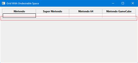 Python WxPython Undesirable Space On Bottom Of Grid Widget And Inside