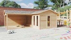 Hansa Corner B Chalet de Jardin 18m² 44mm