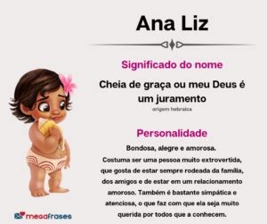 Significado Do Nome Ana Liz Curiosidades Mensagens