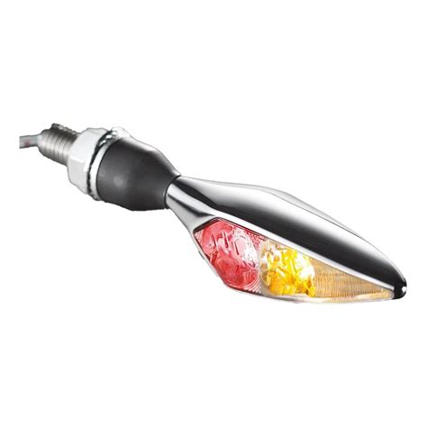 Clignotant LED Kellermann Micro Rhombus DF Chrome Mat Avec Feu Stop Et
