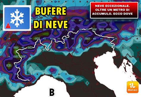 Meteo NEVE ECCEZIONALE Pronta A Colpire L Italia Oltre Un METRO Di
