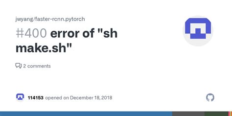 Error Of Sh Make Sh Issue Jwyang Faster Rcnn Pytorch Github