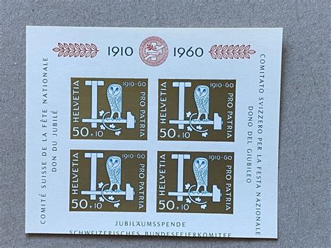 Pro Patria 1960 Postfrisch Blockausschnitt Kaufen Auf Ricardo