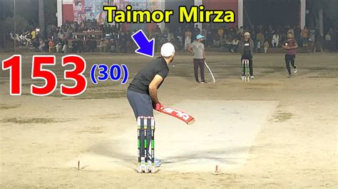 Need 153 Runs In 30 Balls Taimoor Mirza Batting Taimoor Mirza Sixes