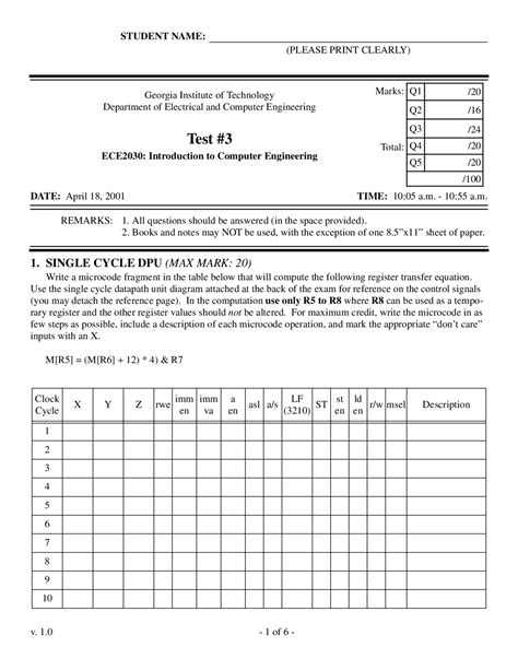 datapath computer engineering exam docsity