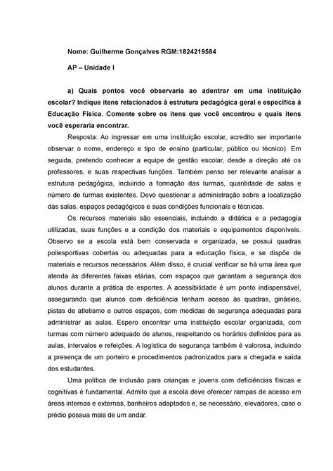 Atividade 1 AP Unidade I Pensando em ir pra prática de ensino e