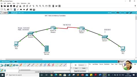 Nat Network Address Translation In Cisco Packet Tracer Youtube