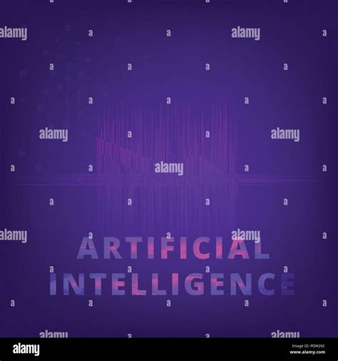 Artificial Intelligence Ai Banner With Abstract Futuristic Background