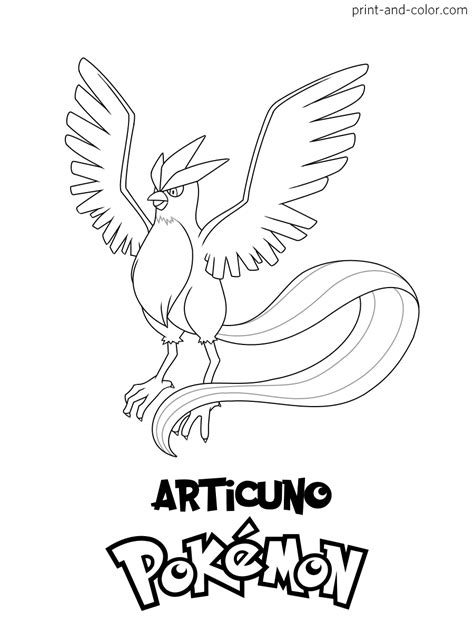 Articuno Pokemon Coloring Page