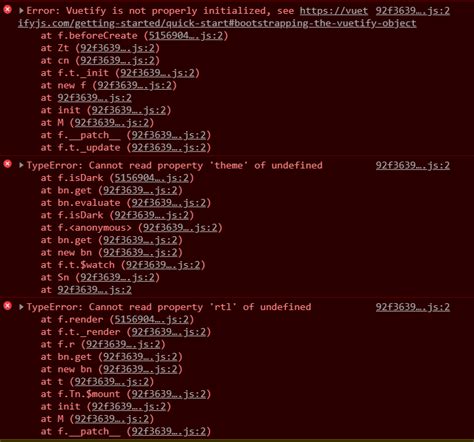 Error Vuetify Not Properly Initialized Issue 335 Nuxt Community